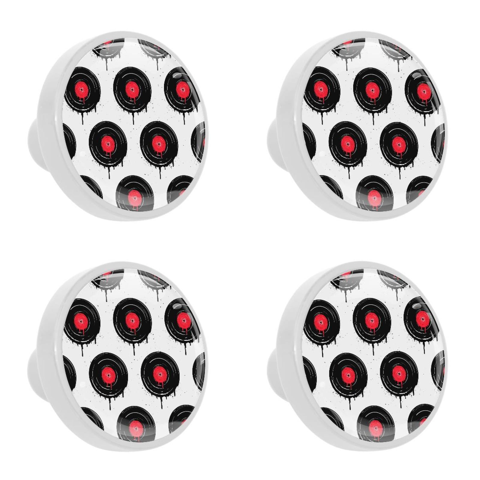 4 Pcs Melted Vinyl Records Knobs for Kitchen Cabinet Cupboard Dresser ...