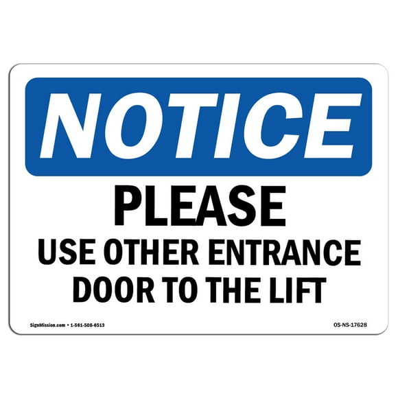 Please Use Other Door Sign
