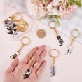 10Pcs 8 Style Alloy Keychain with Iron Rings Cat Mixed Color 80mm 2pcs ...