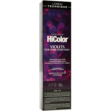 L'oreal Paris Excellence Hicolor Permanent Hair Color, True Violet ...