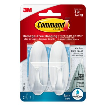 Command Large Caddy Hanger, Frosted Finish, Plastic, 1 Wall Hanger ...