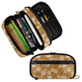 Animal Paw Prints PVC Pencil Case Water-Repellent Clear Window Pencil ...