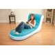 Intex Inflatable Splash Cafe Lounge Chair with Backrest - Aqua Blue ...