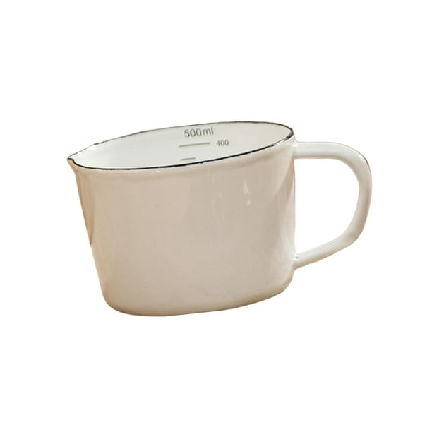 Baking Measuring Cup 1L 0.5L Espresso Mugs with Handle Reusable Liquid ...
