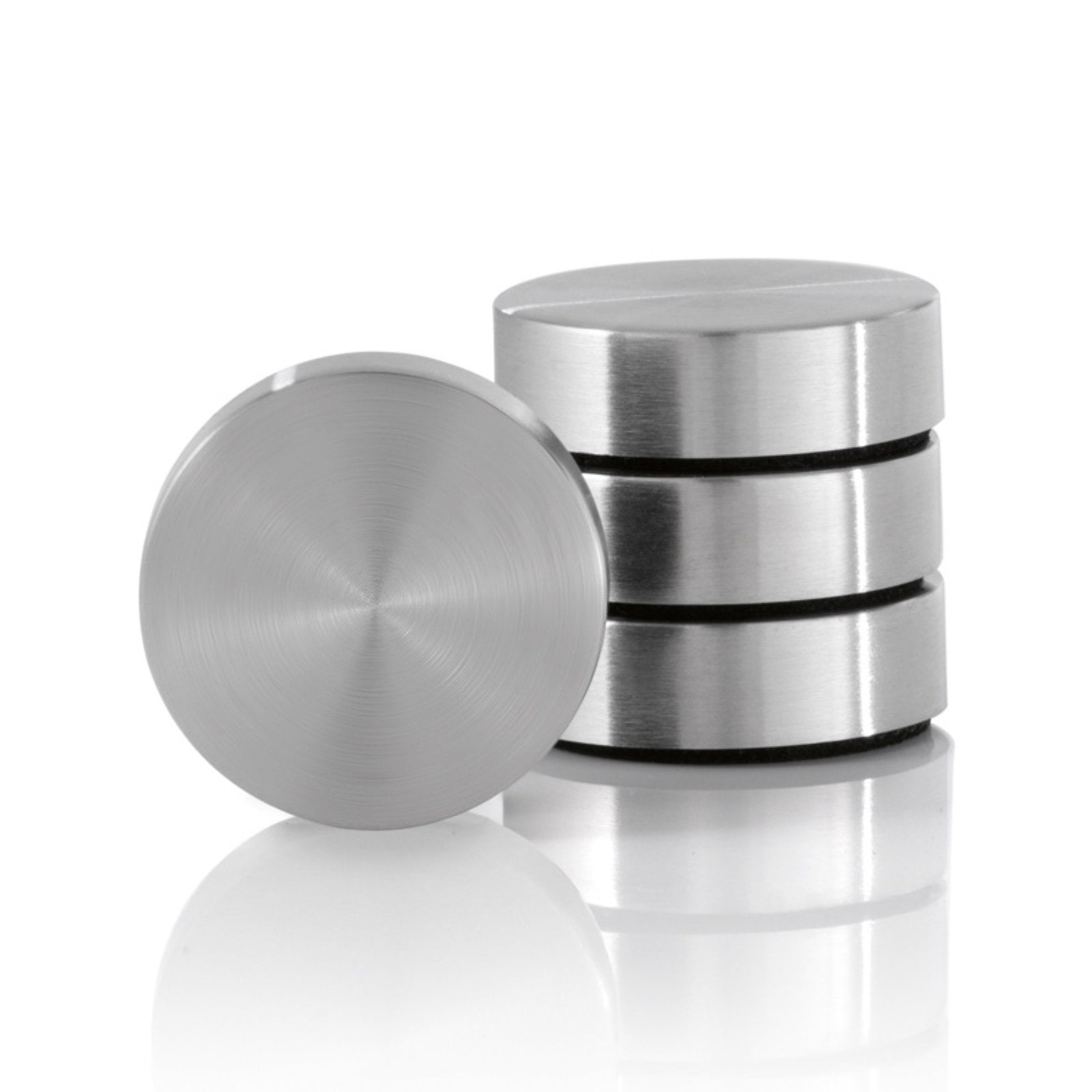 Set of 4 Magnets - Stainless Steel - Walmart.com