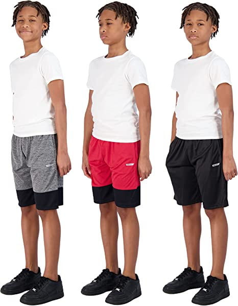 Hind Boys 3 Pack Active Shorts Size 5-16 - Walmart.com