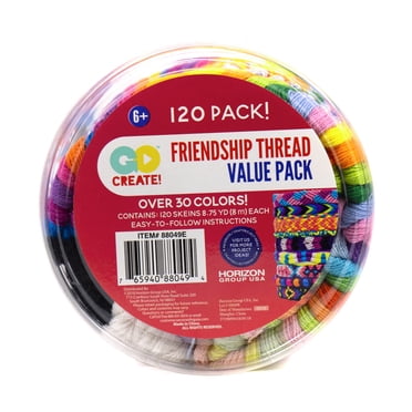 Go Create Neon Assorted Colors Friendship Thread, 36 Colors - Walmart.com