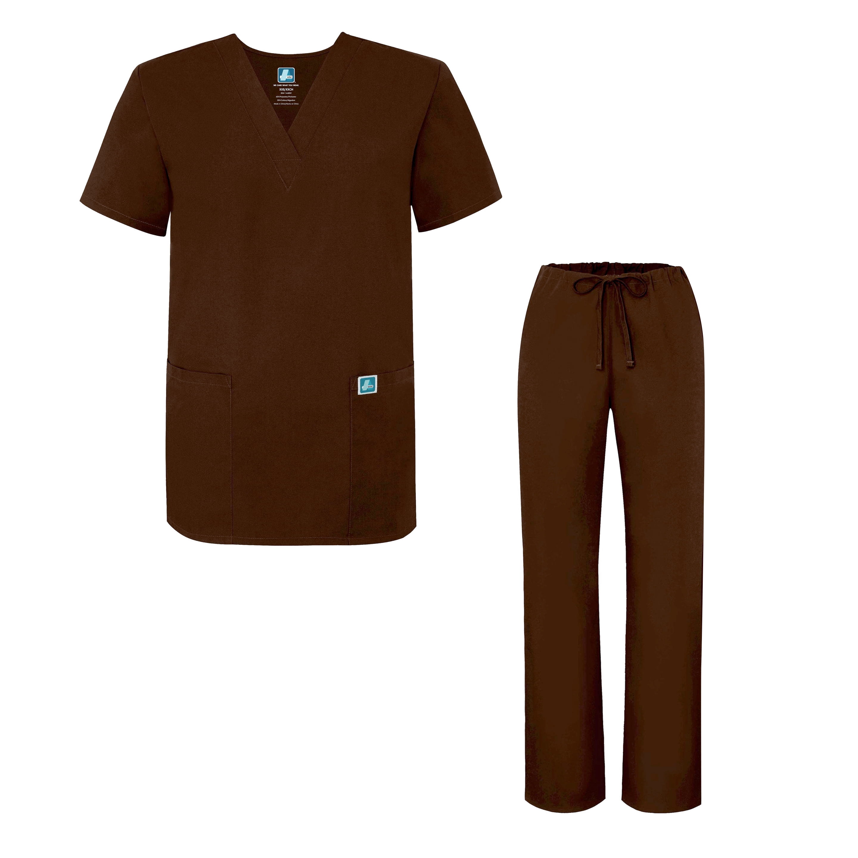Adar Universal Medical Scrubs Set Medical Uniforms - Unisex Fit (45 ...