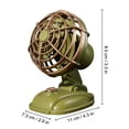 Desktop Fan, Retro Mini Green USB Rechargeable Personal Fan, 1 Pack ...