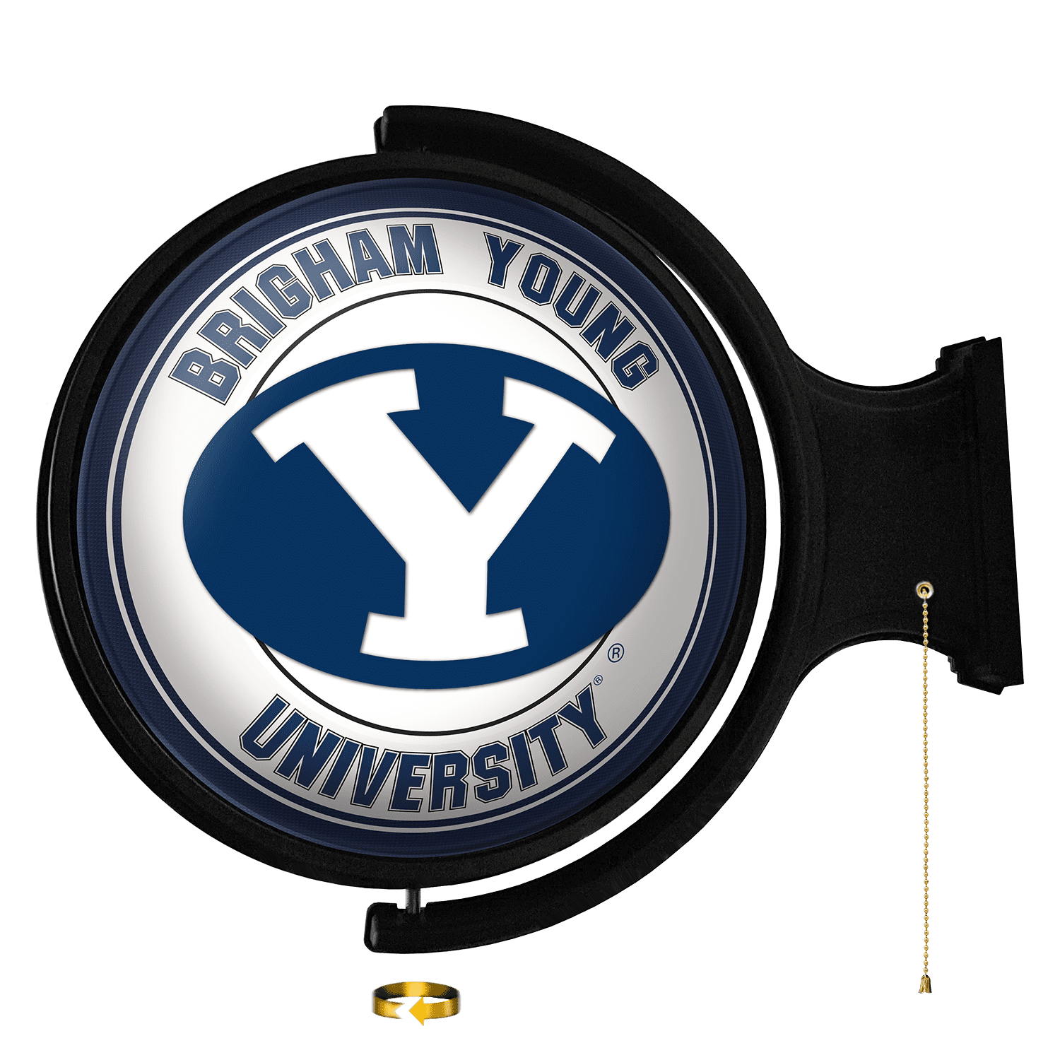 BYU Cougars: Original Round Rotating Lighted Wall Sign - Walmart.com