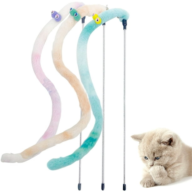 Feelers Cat Toy Teaser Toys Interactive Cat Wand, Cute Caterpillar ...