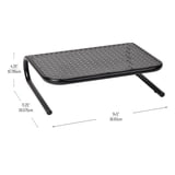 Mind Reader Vented 11 x 14.5 x 4.5 Metal Monitor Stand, Black - Walmart.com