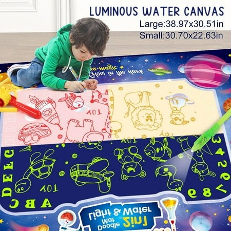 SICED Magic Water Drawing Doodle Mat Luminous Magic Doodle Water ...