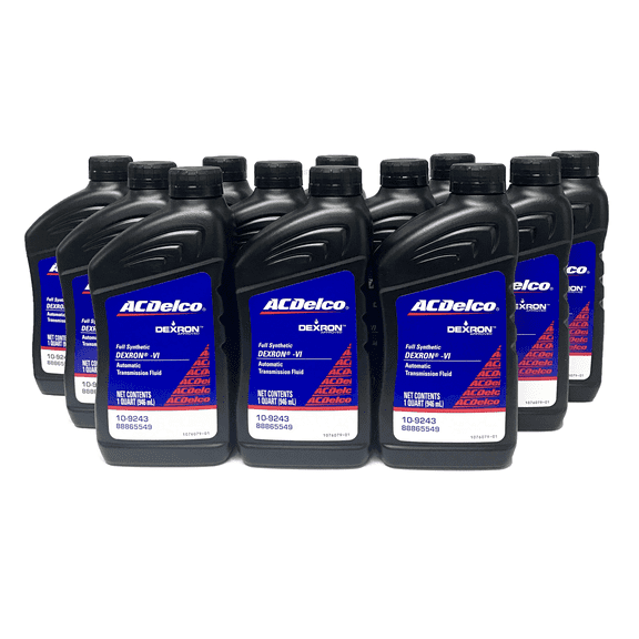 ACDelco GM Dexron VI Full Synthetic Automatic Transmission Fluid 1 Quart 6 Pack - Walmart.com