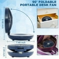 Blibly Portable Desk Fan, 3 Speeds, Quiet, 90° Foldable, for Home ...