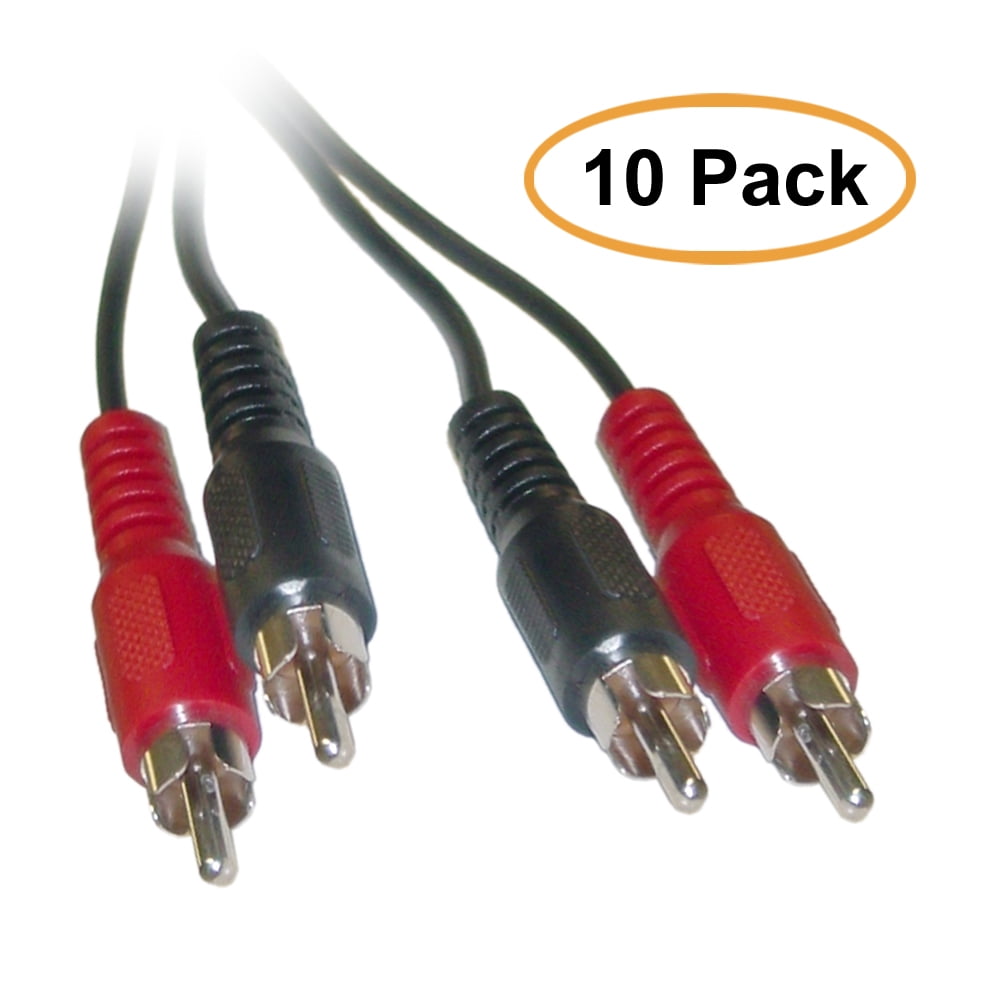 C&E RCA Stereo Audio Cable, Dual RCA Male, 2 channel (Right and Left ...