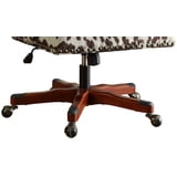 Linon Draper Office Chair, Cowhide Print, Multiple Color & Base Options ...