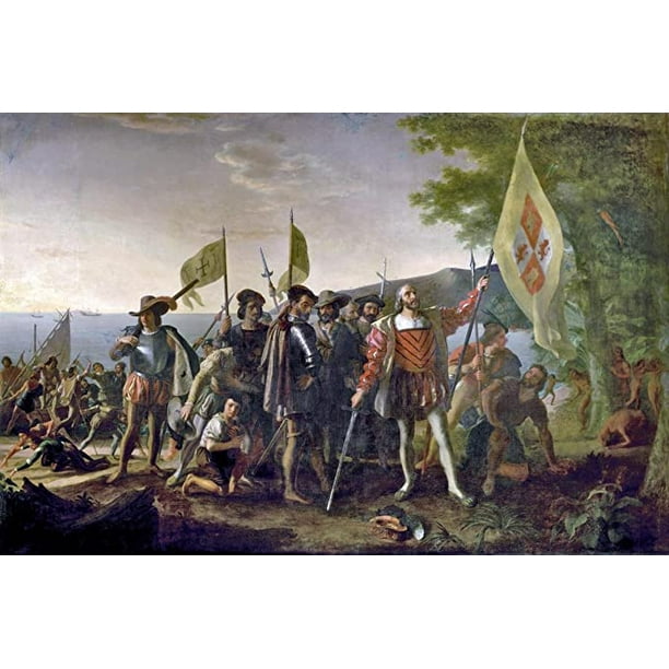 Iconic Arts Laminated 19x13 Poster: Christopher Columbus - Walmart.com