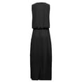 Usmixi Dresses For Women 2023 Elastic Waist Plus Size Slit Pocket Tank
