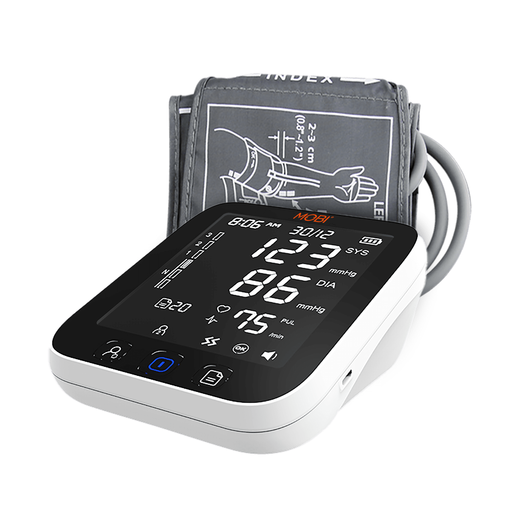 Buy MOBI CONNECT Smart Bluetooth Blood Pressure Monitor Automatic Blood ...