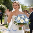 21 Inch Blue Artificial Babys Breath for Wedding Home Table Decor ...