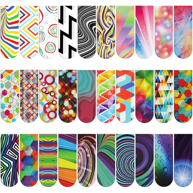 30 Styles Optical Magnetic Bookmark for Adult Kids, Assorted Magnet ...