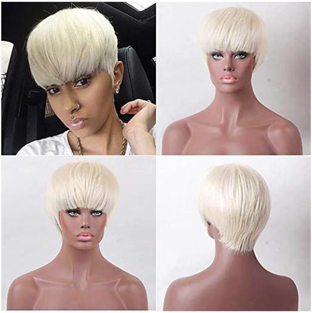 DOPI Human Hair Wigs For Women Black Color Natural Lace Hair Women's ...