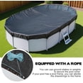 10' x 16' Oval Pool Leaf Net Cover with String, Oval Winter Mesh Pool ...