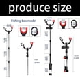 ABS Fishing Rod Holder for Shore Kayak Fishing Silicone Pad Rod Holder ...