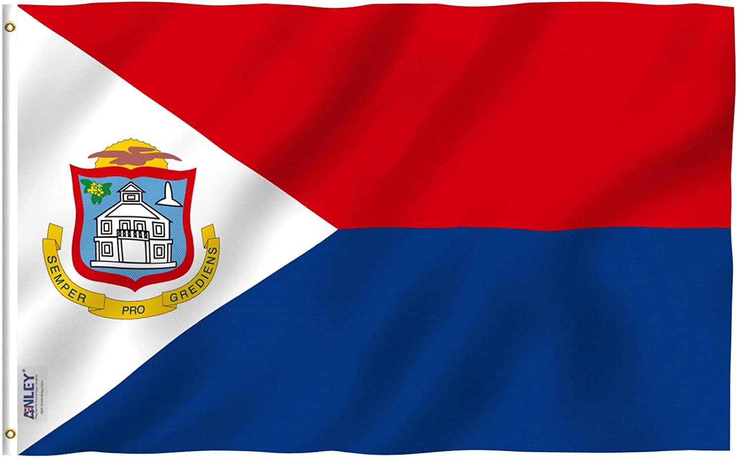 Anley 3 ft x 5 ft Sint Maarten Flag - Saint Maarten St Maarten Flags ...