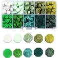 250Pcs 10 Colors Octagon Shape Sealing Wax Beads Particles Colorful ...