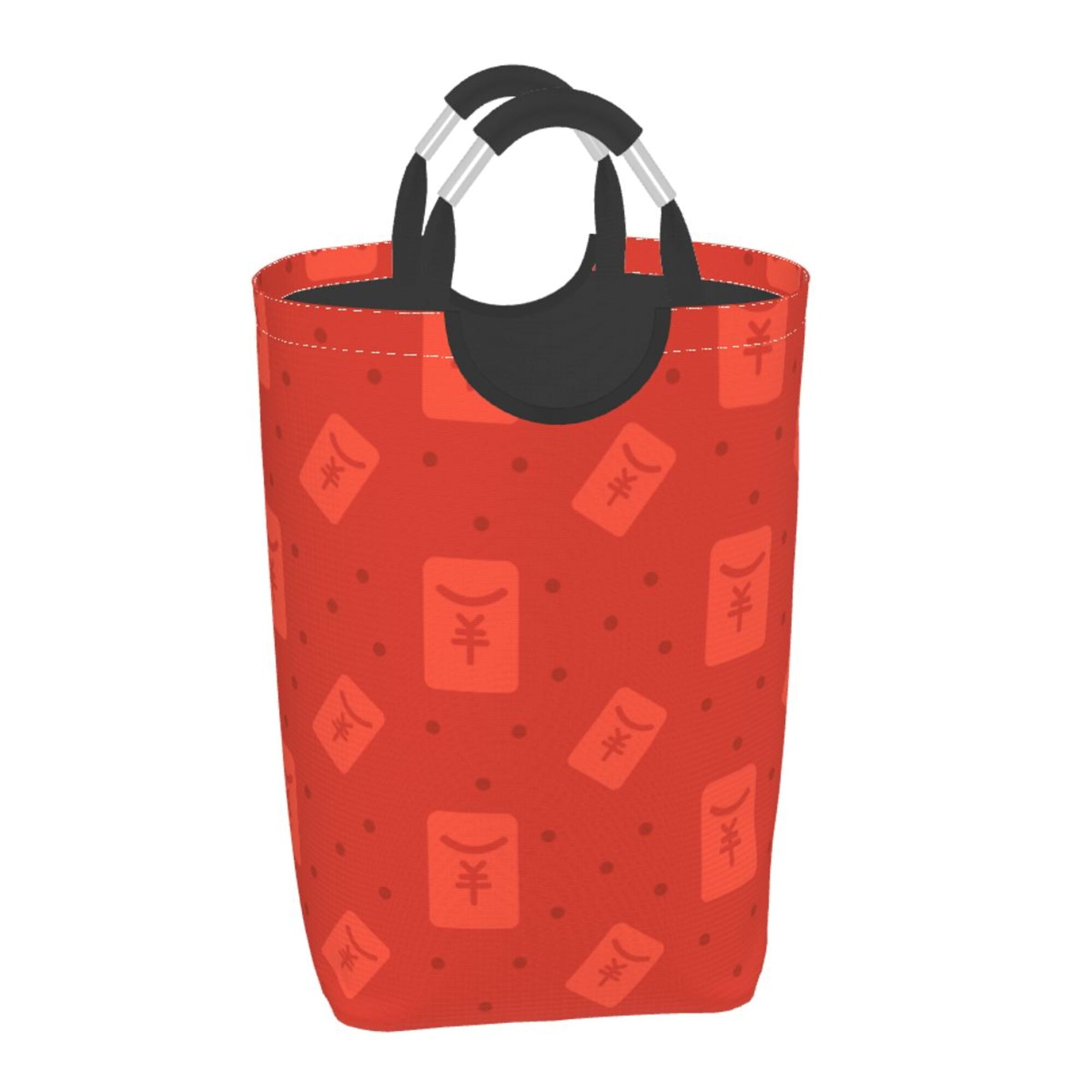 Waterproof Collapsible Laundry Hamper, Red Packet Pattern Aluminum ...