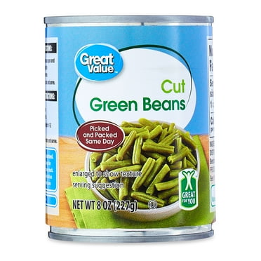 Great Value Cut Green Beans, 101 oz - Walmart.com