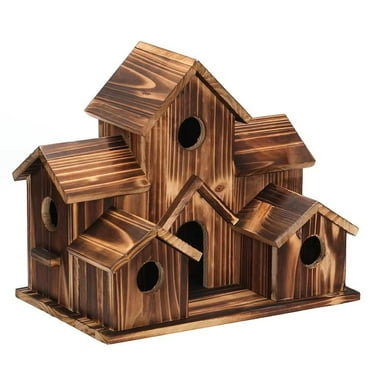 VASGOR Bird Houses for Outside,Outdoor 5 Hole Bird House Room for 5 ...