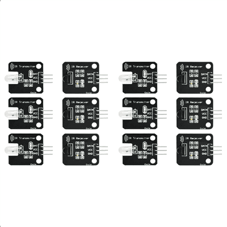 6X 38Khz Ir Receiver Ir Transmitter Sensor Module Kit IR Digital 38KHz ...