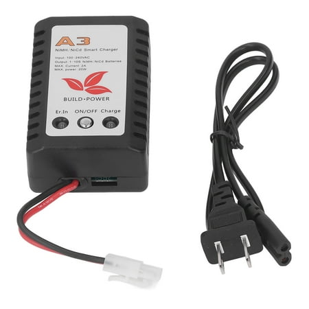 NiMH NiCd Charger, Auto Voltage Detection 20W ABS Shell AC 110-240V ...