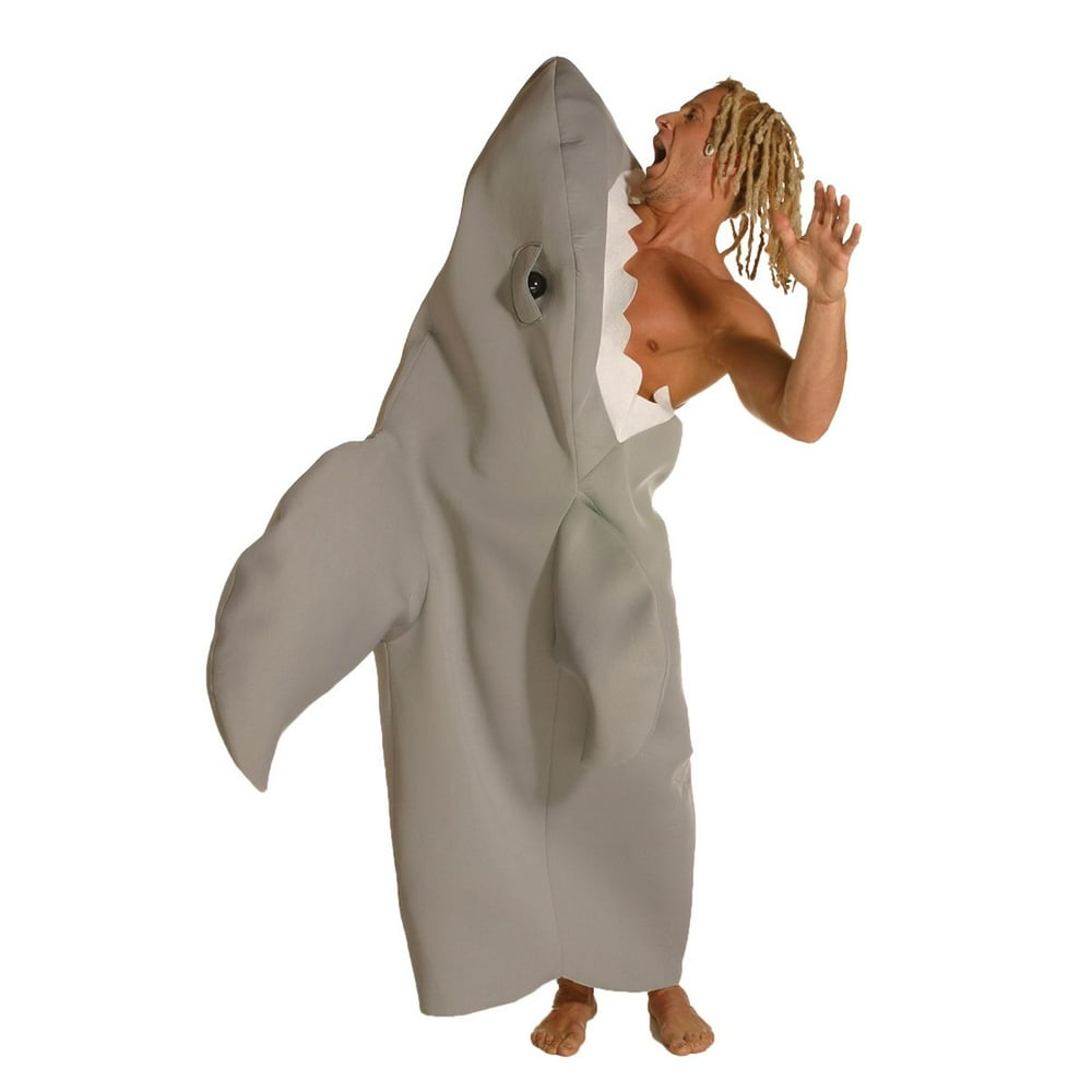 Rasta Imposta Shark Attack Costume, Gray, One Size - Walmart.com ...