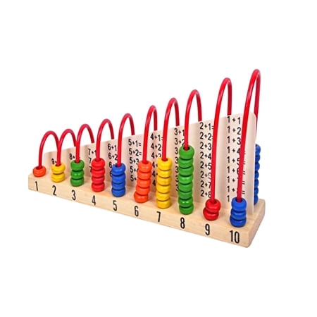 Wweixi Counting Toy Wooden Calculation Shelf Children Counting Frame ...