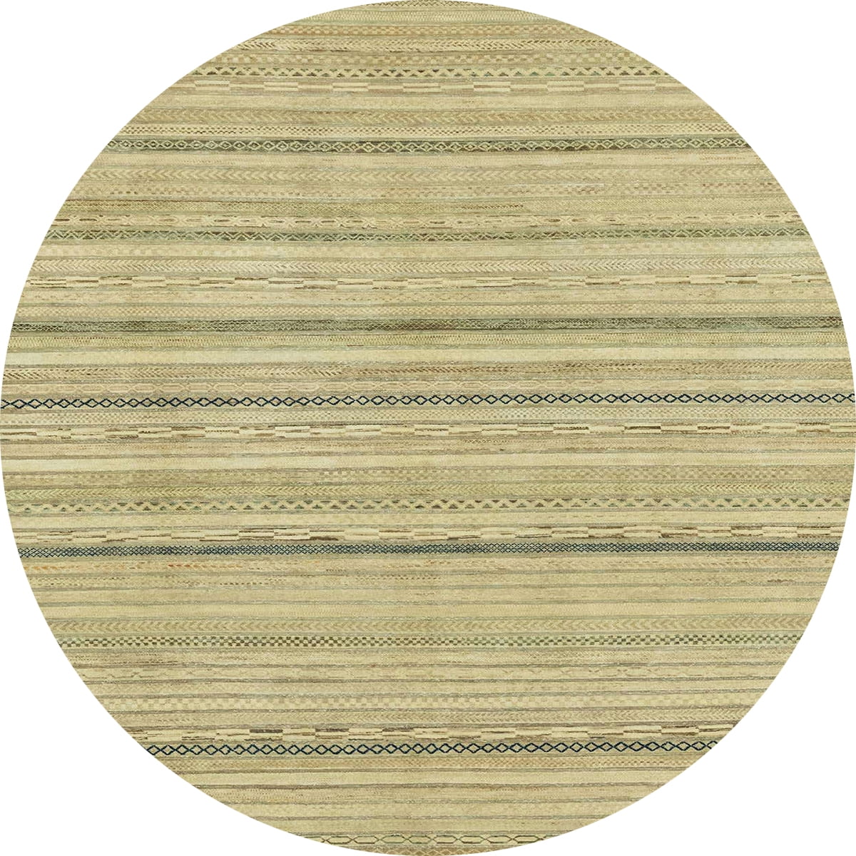 Ahgly Company Indoor Round Abstract Copper Green Oriental Area Rugs, 6 ...