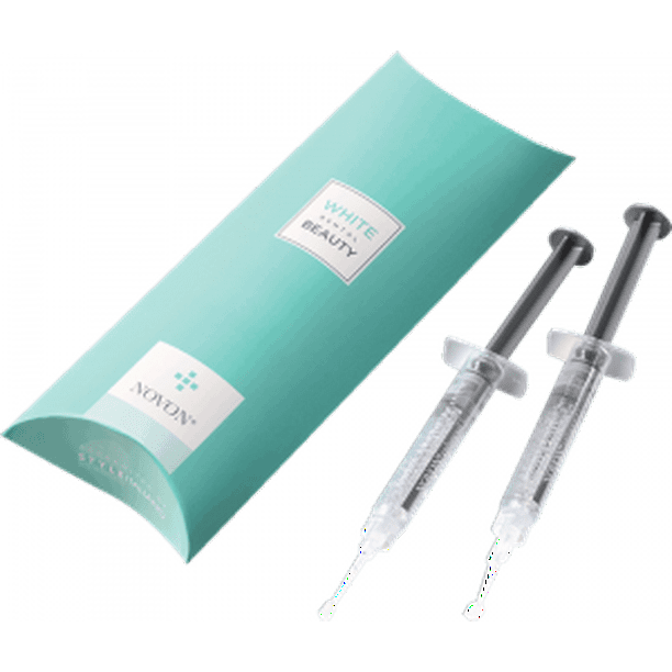 White Dental Beauty Teeth Whitening Gel Syringe Refill 2 Syringes Of 3