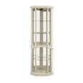 Curio Cabinets, HSUNNS 70-inch Corner Glass Display Cabinet with ...