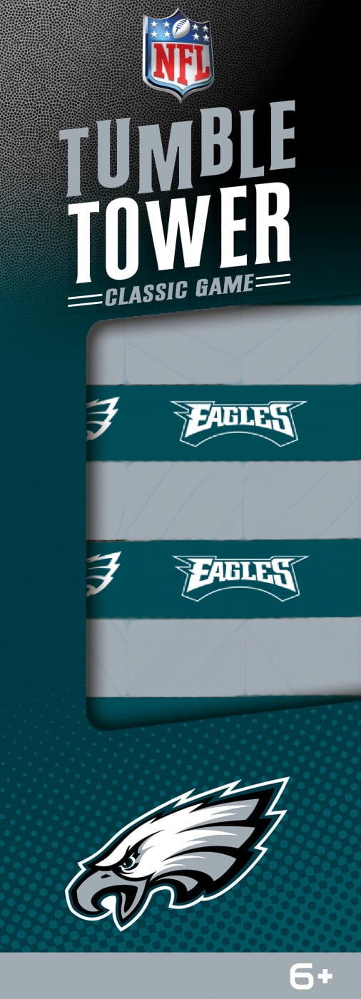 MasterPieces Real Wood Block Tumble Towers - NFL Philadelphia Eagles ...