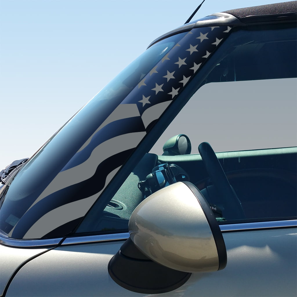 US Flag Pillar Vinyl Decals for 2nd Gen MINI Cooper R55 R56 R57 - Set ...