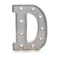 Darice Silver Light Up Marquee Letter D, 9.875 inches - Walmart.com