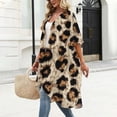 Beach Cover Ups for Women Leopard Print Short Sleeve Swimsuits Coverup ...
