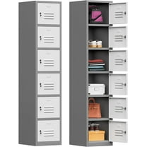 MIIIKO Metal Locker for Gym, School, Office, 71" Metal Storage Locker ...