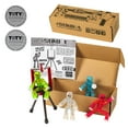 Zing Stikbots Toy: 4-Pack Clear Posable Figures with Tripod - Walmart.com
