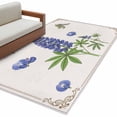 Blue Lupins 2.7'x5' Rug for Office Desk Chair Area Small Bedroom ...