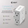 Multi Plug Outlet Splitter, Multiple Outlets Extender Adapter with 6 AC ...