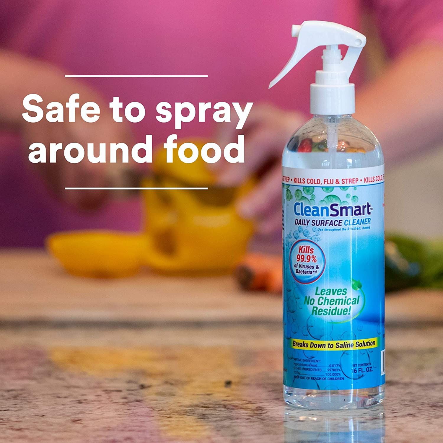 Buy CleanSmart Hospital Grade Daily Surface Cleaner/Disinfectant - 1 ...